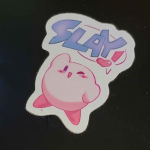 Kirby Slay Sticker [KIRBY] - Etsy