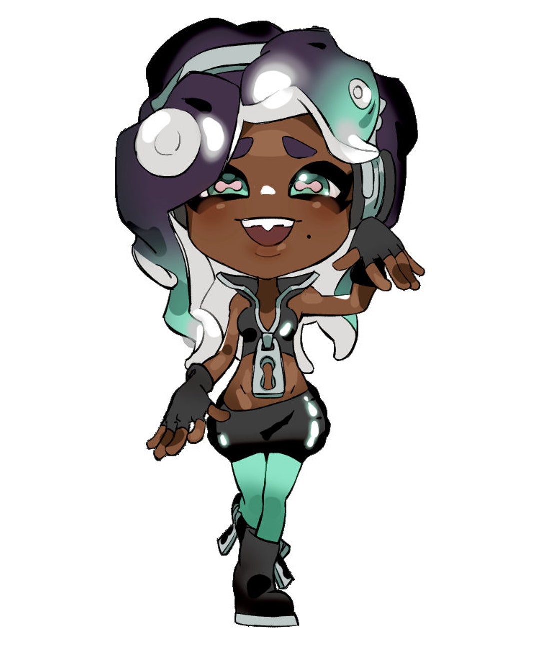 Iridescent Marina Sticker [SPLATOON] - Etsy