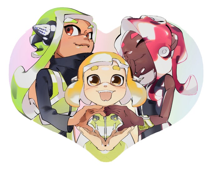 Iridescent Agents Sticker SPLATOON - Etsy