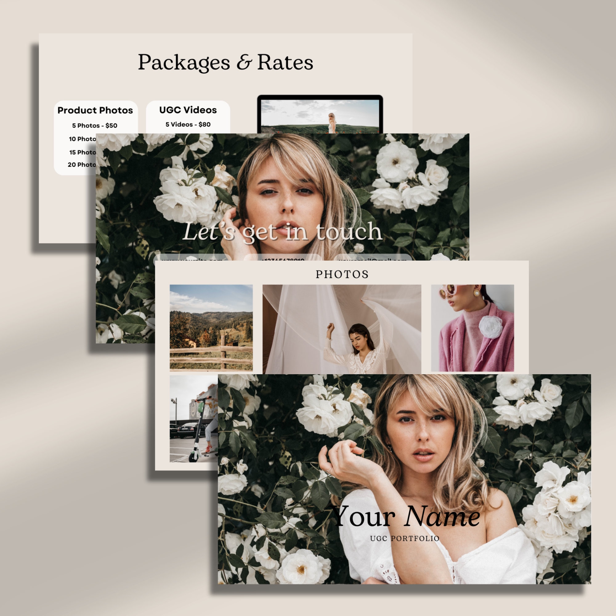 UGC Portfolio Deluxe UGC Template UGC Portfolio Template Ugc Media Kit ...