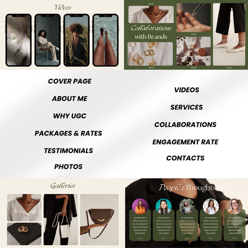 Modern UGC Resume & Canva Template | UGC Resume Template | Canva Template | Website Design ...