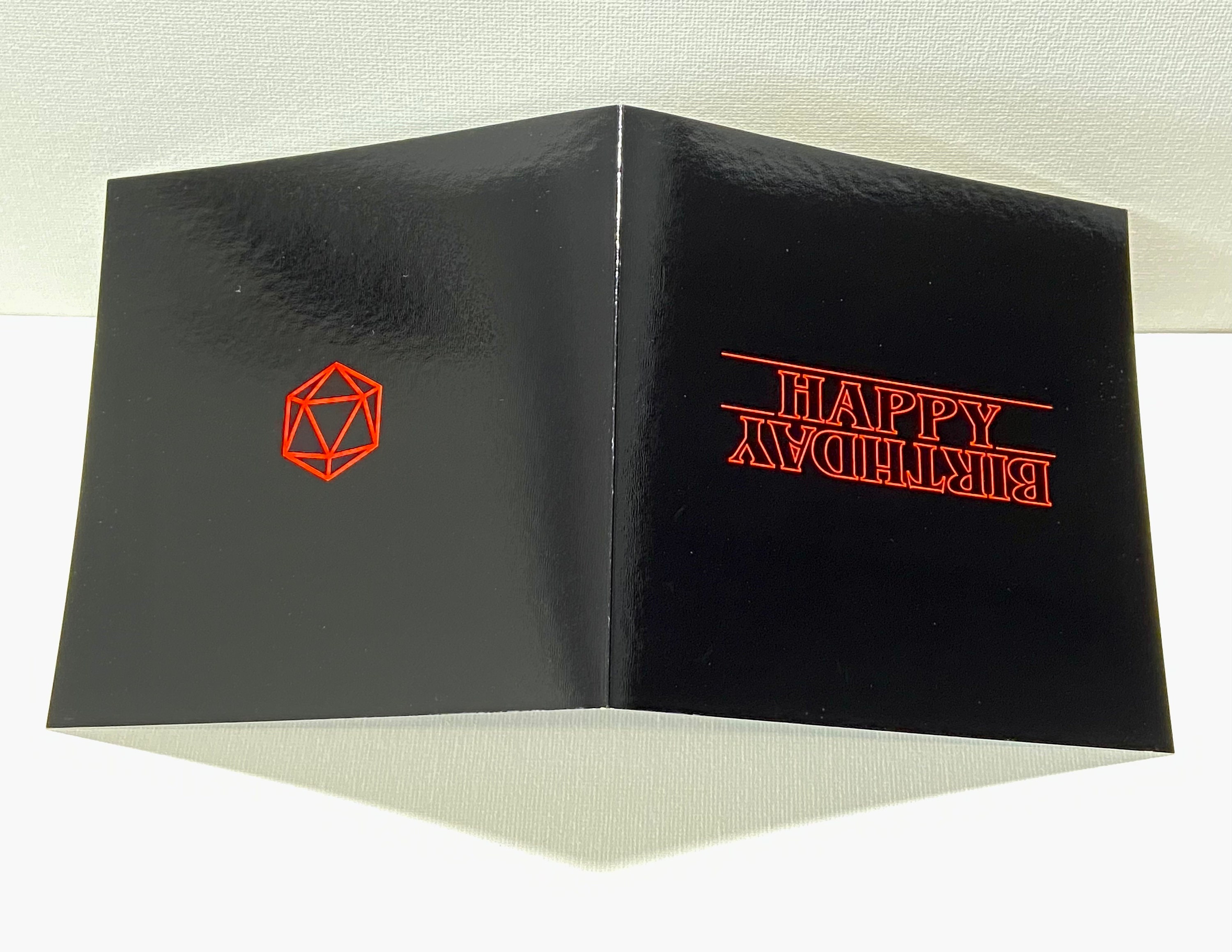 Stranger Things - Wishing You a Strange Birthday Card. Black & Red ...