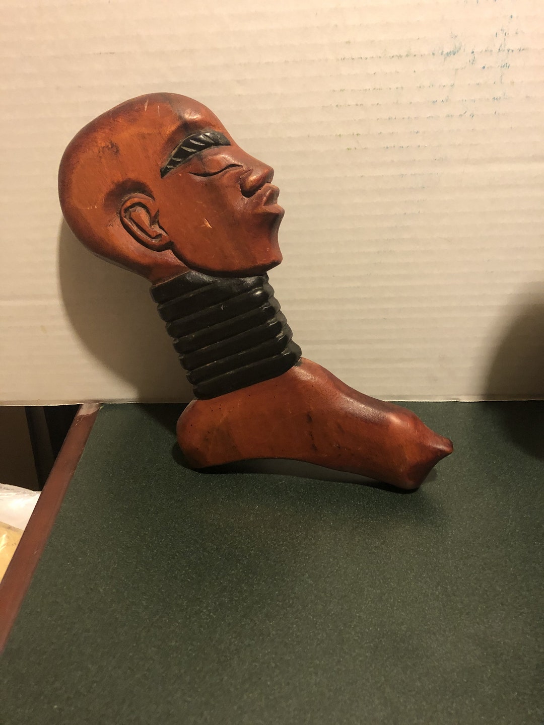 Wooden African Plaque USED - Etsy