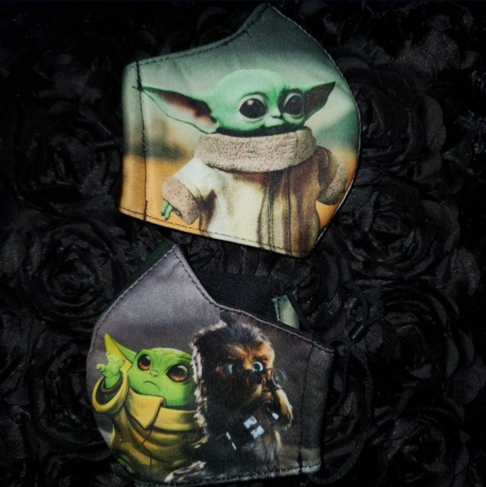 Kids Yoda face mask with Adjustable Earloops | Etsy