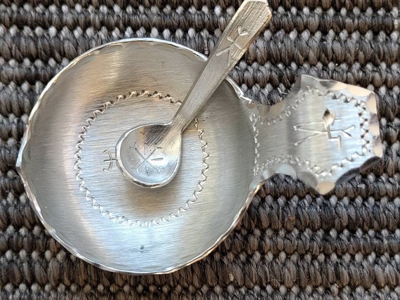 Sami Handcrafted Guksi With Spoon in Pewter by Jokkmokks Tenn - Etsy