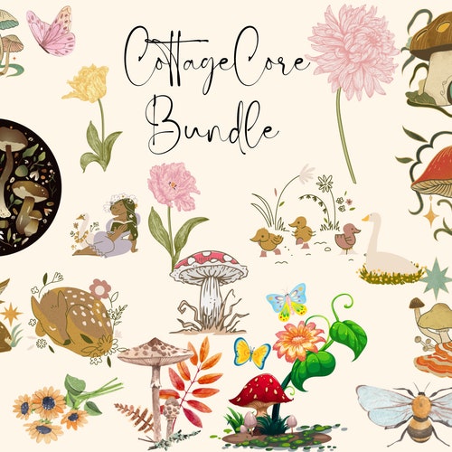 Cottagecore Png Cottage Core Png Mushroom Png Fairy Png - Etsy
