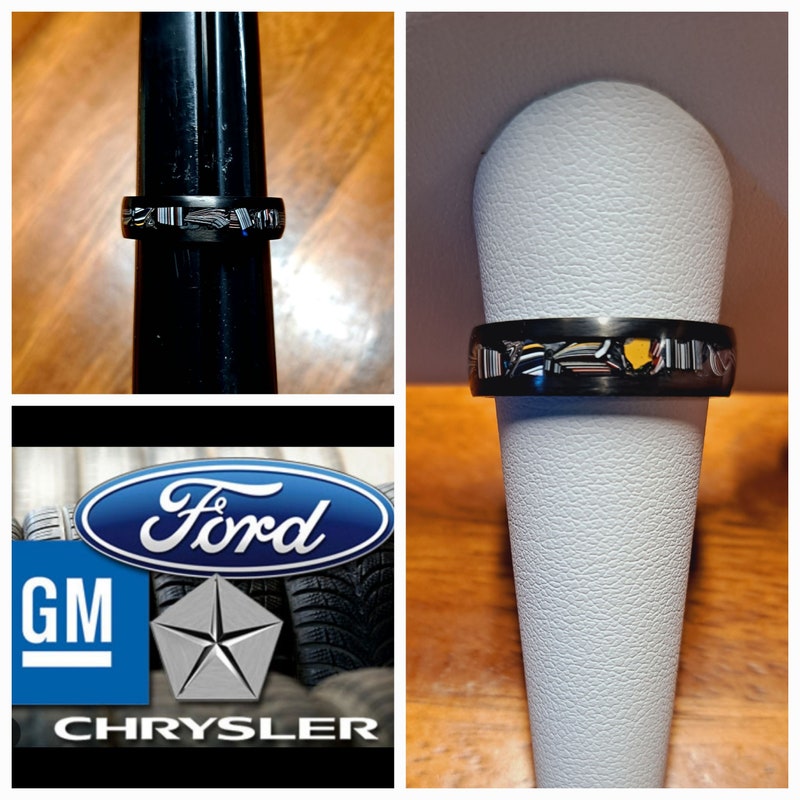 Fordite Wedding Band Men - Etsy