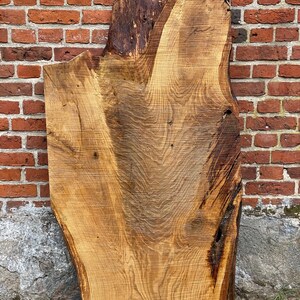 White Oak Live Edge Slab , Solid Wood Board, Table Top, Oak, Natural ...