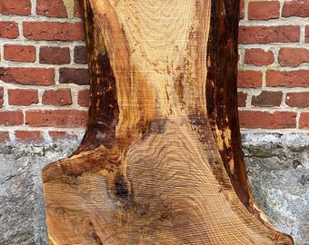 White Oak Live Edge Slab , Solid Wood Board, Table Top, Oak, Natural ...