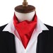 Solid Red Ascot Cravat, Satin Ascot for Men, Red Solid Mens Motif Ascot ...