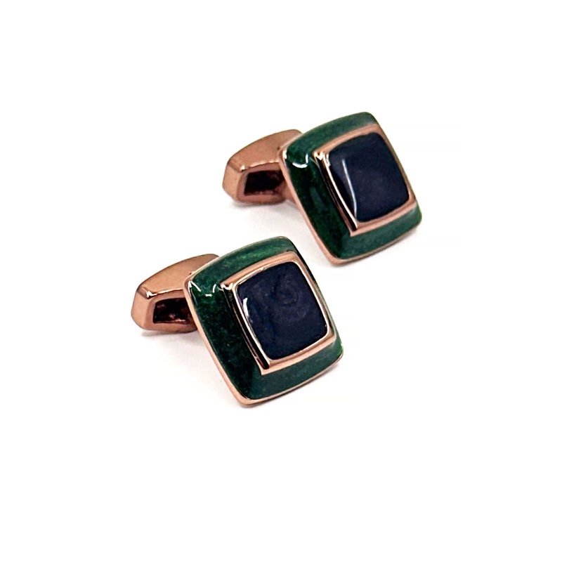 Green Cufflinks - Etsy