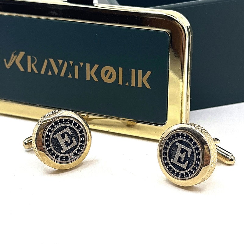 Letter Cufflinks - Etsy