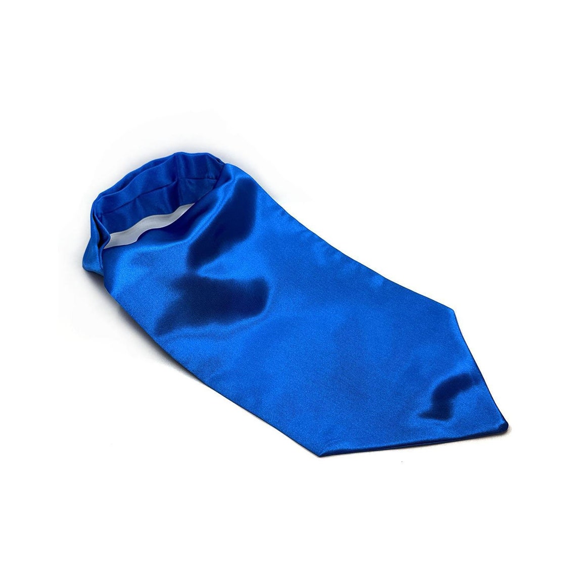 Blue Satin Ascot Cravat: Men's Formal Scarf - Etsy