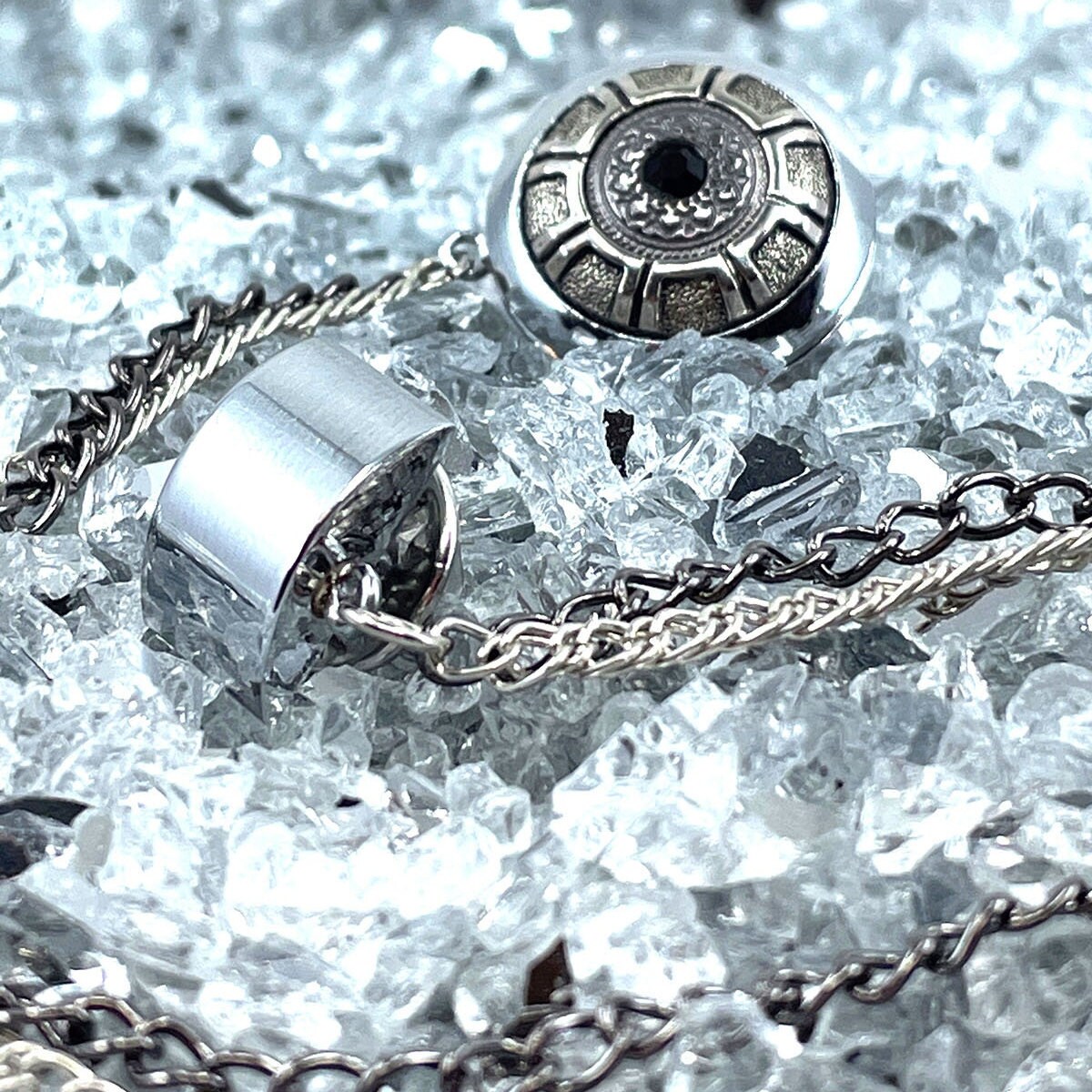 Shirt Collar Pin Chain Jacket Brooch Chain Pin Silver Lapel - Etsy