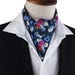 Men's Pure Silk Black Paisley Ascot Tie Luxury Handmade Formal Cravat ...