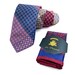 Floral Patchwork Necktie With Pocketsquare, Mens Unique Gift Tie ...