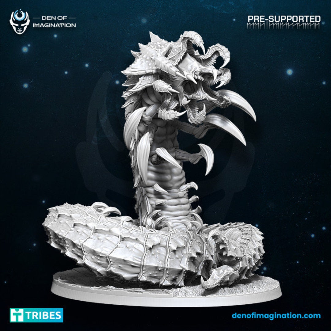 Coiled Creepworm (fits 120x92mm Base / 2-pack Option) | Miniature ...