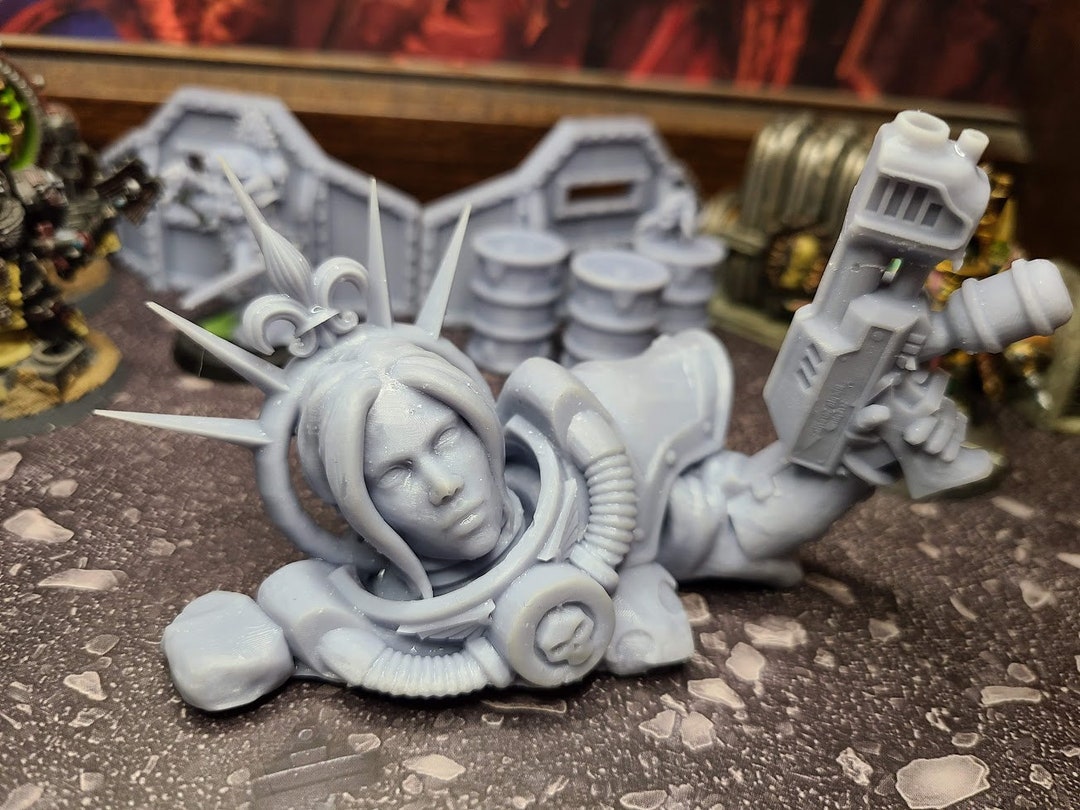 Lady Protectors Wrecked Terrain Piece | Tabletop Wargaming Terrain - Etsy