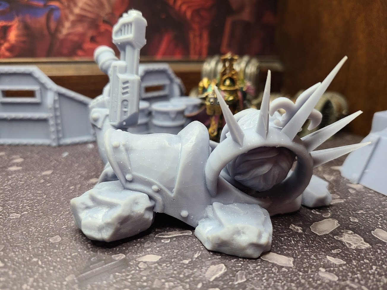 Lady Protectors Wrecked Terrain Piece | Tabletop Wargaming Terrain - Etsy