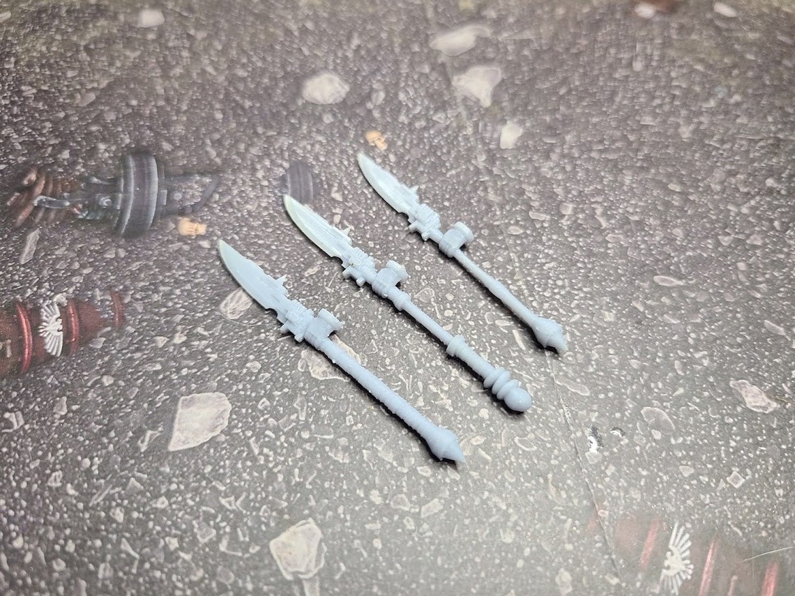 Demon Hunter Halberds for Cyber Paladins Tabletop Wargaming | Etsy