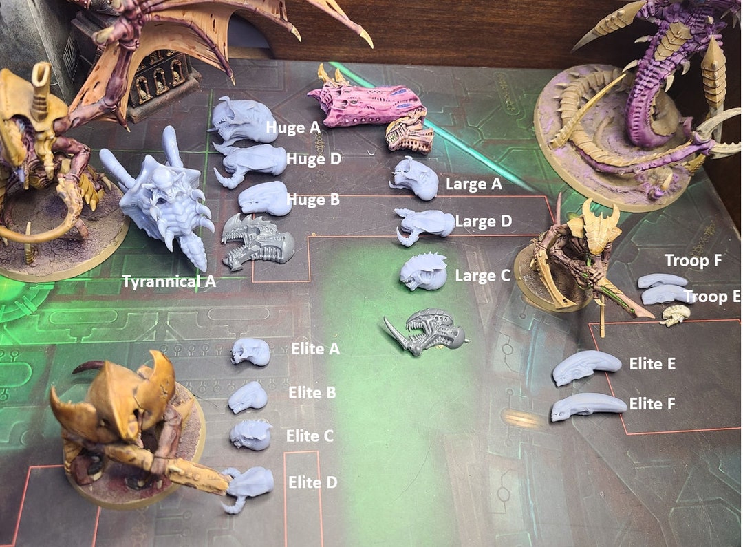 Scaled Heads for Xeno-dragons (multiple Styles/sizes) | Tabletop ...