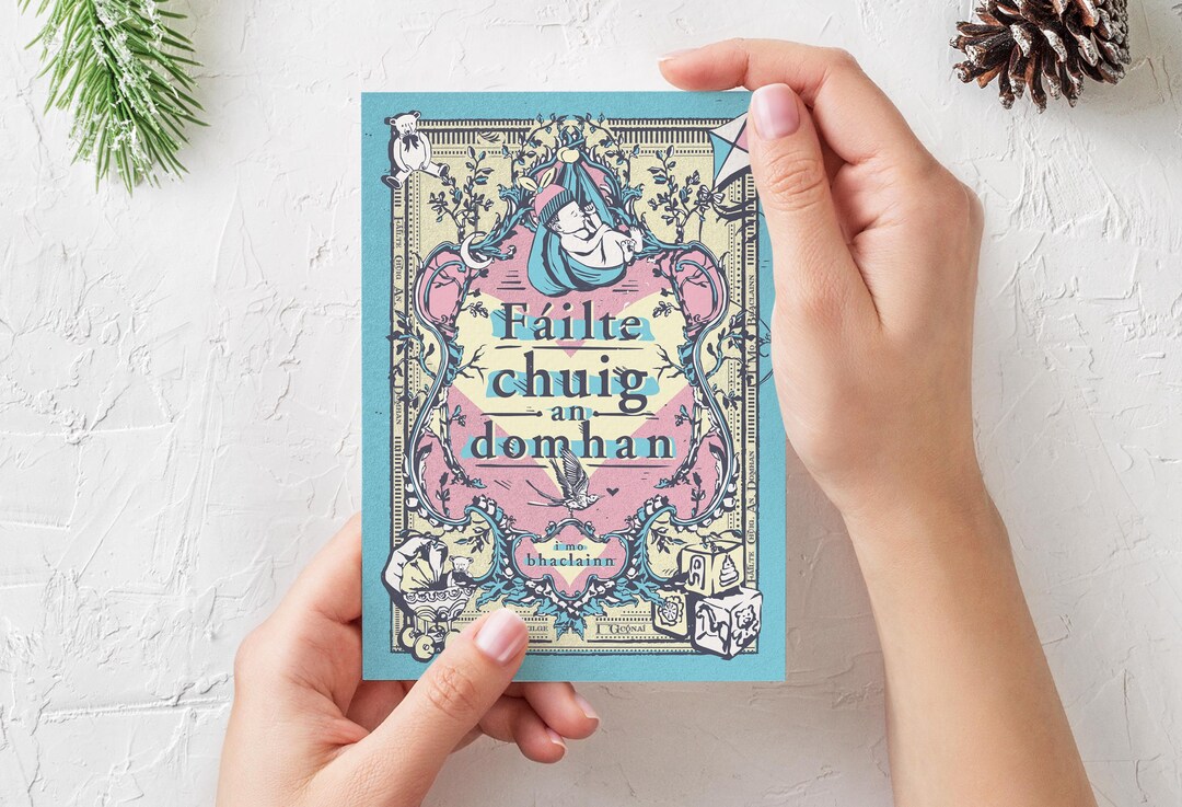 Irish Language Baby Welcome Cards | Fáilte Chuig an Domhan | Welcome to ...