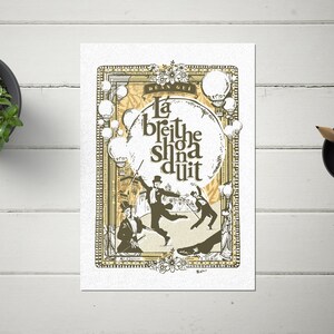 Irish Happy Birthday Print Birthday Prints lá Breithe Shona Duit ...