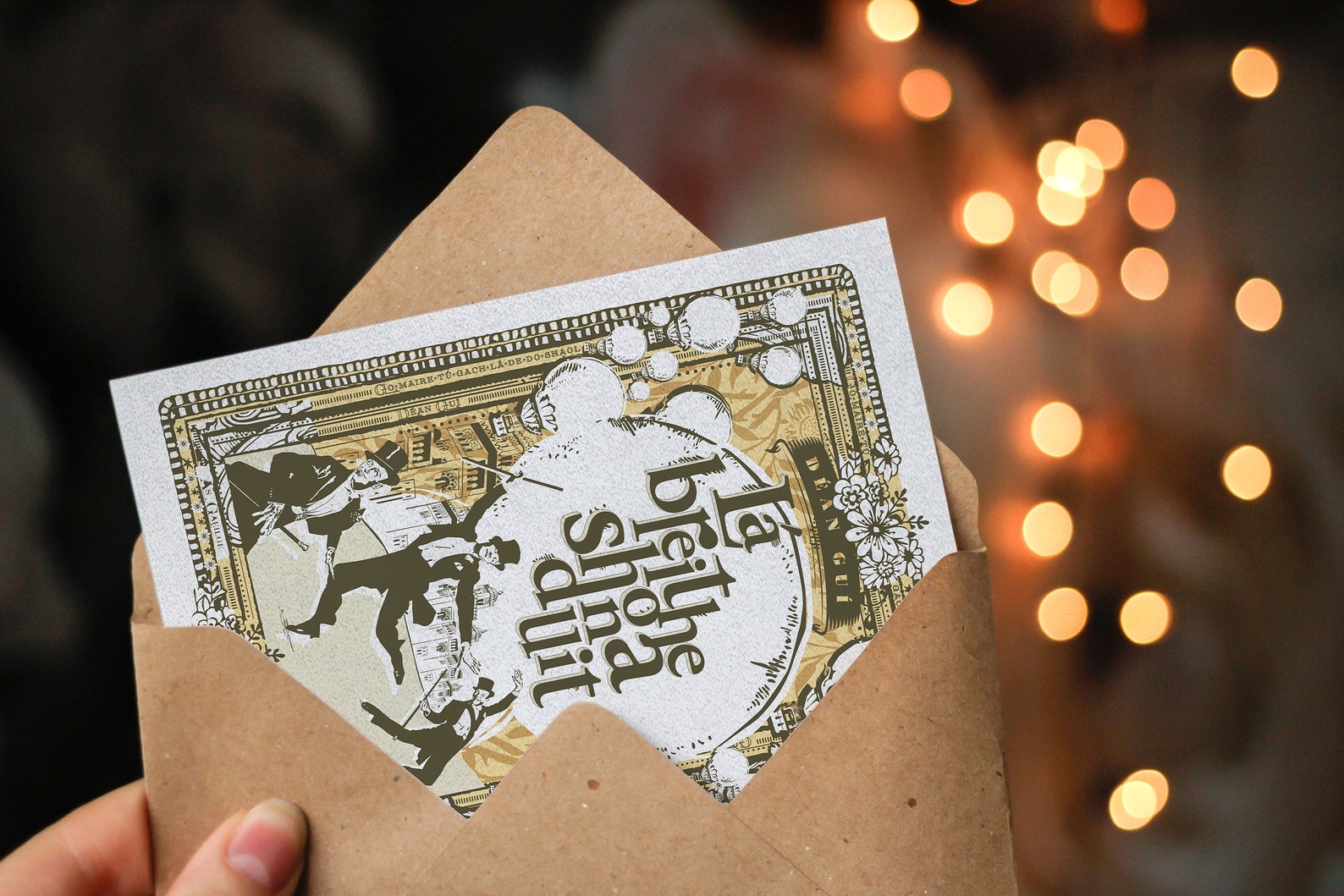 Irish Birthday Card: Lá Breithe Shona Duit Gaelic Design - Etsy