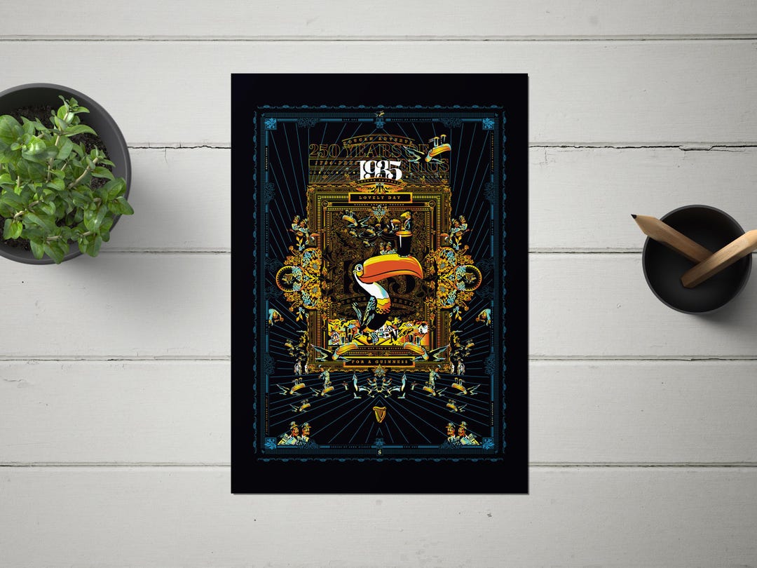Guinness Wall Art | Art Prints for Wall | Retro Irish Pub Deco ...