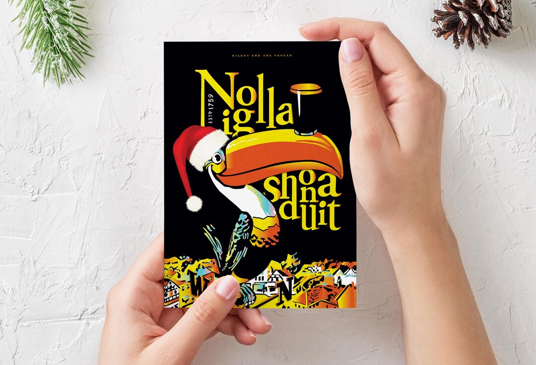 Nollaig Shona Duit Christmas Card: Irish Language A5 Card - Etsy