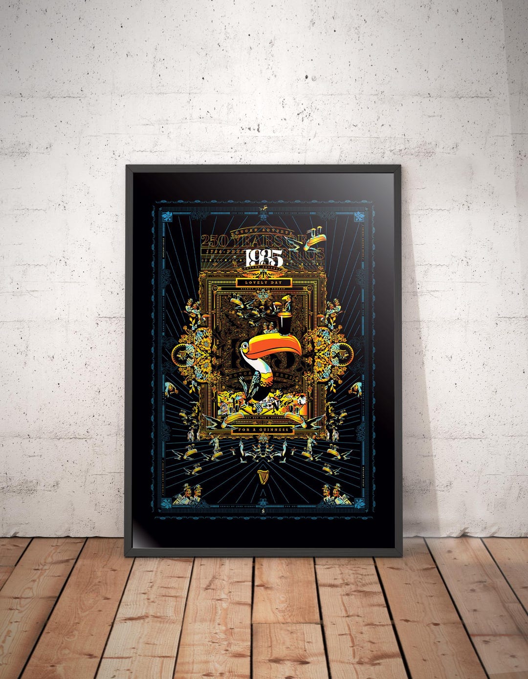 Guinness Wall Art Poster Prints for Wall Retro Irish Pub Deco High ...