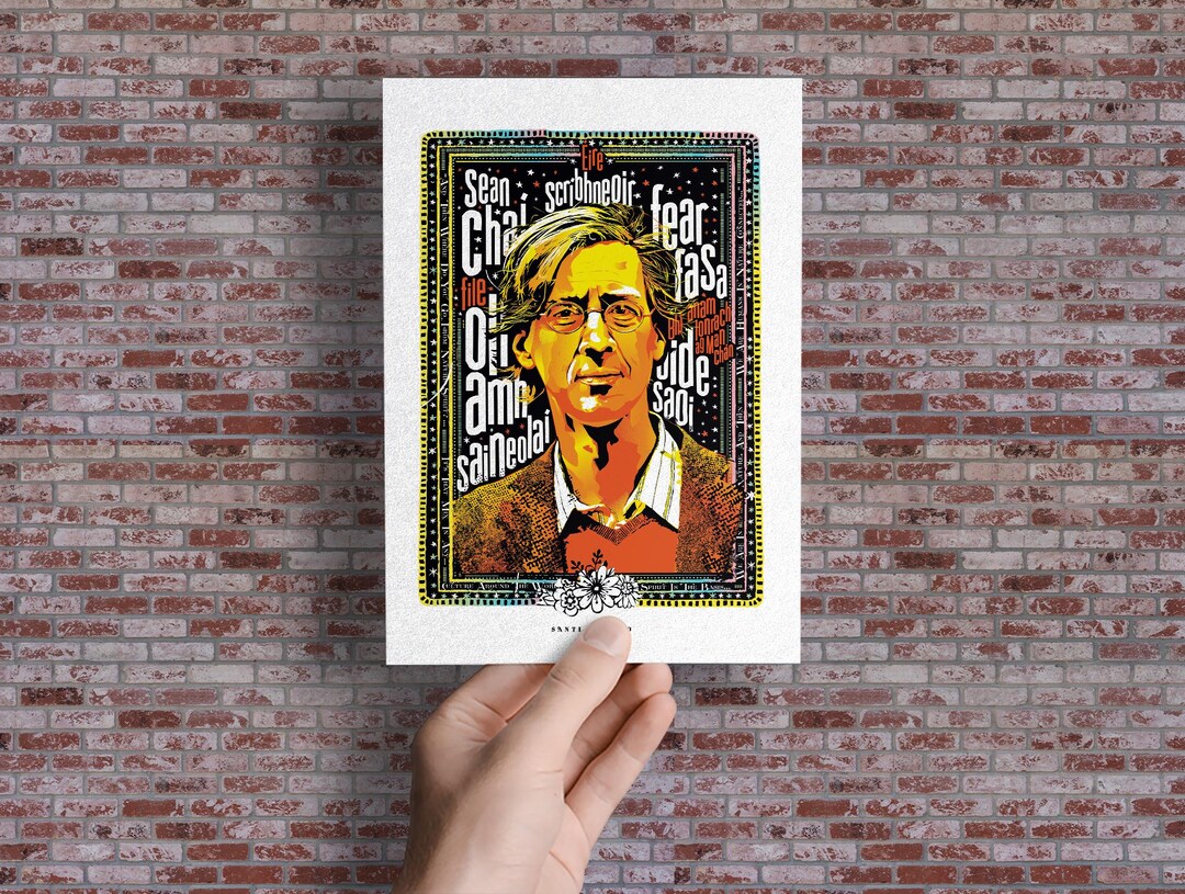 Manchán Magan A5 Art Print: Illustrated Irish Culture Artwork - Etsy