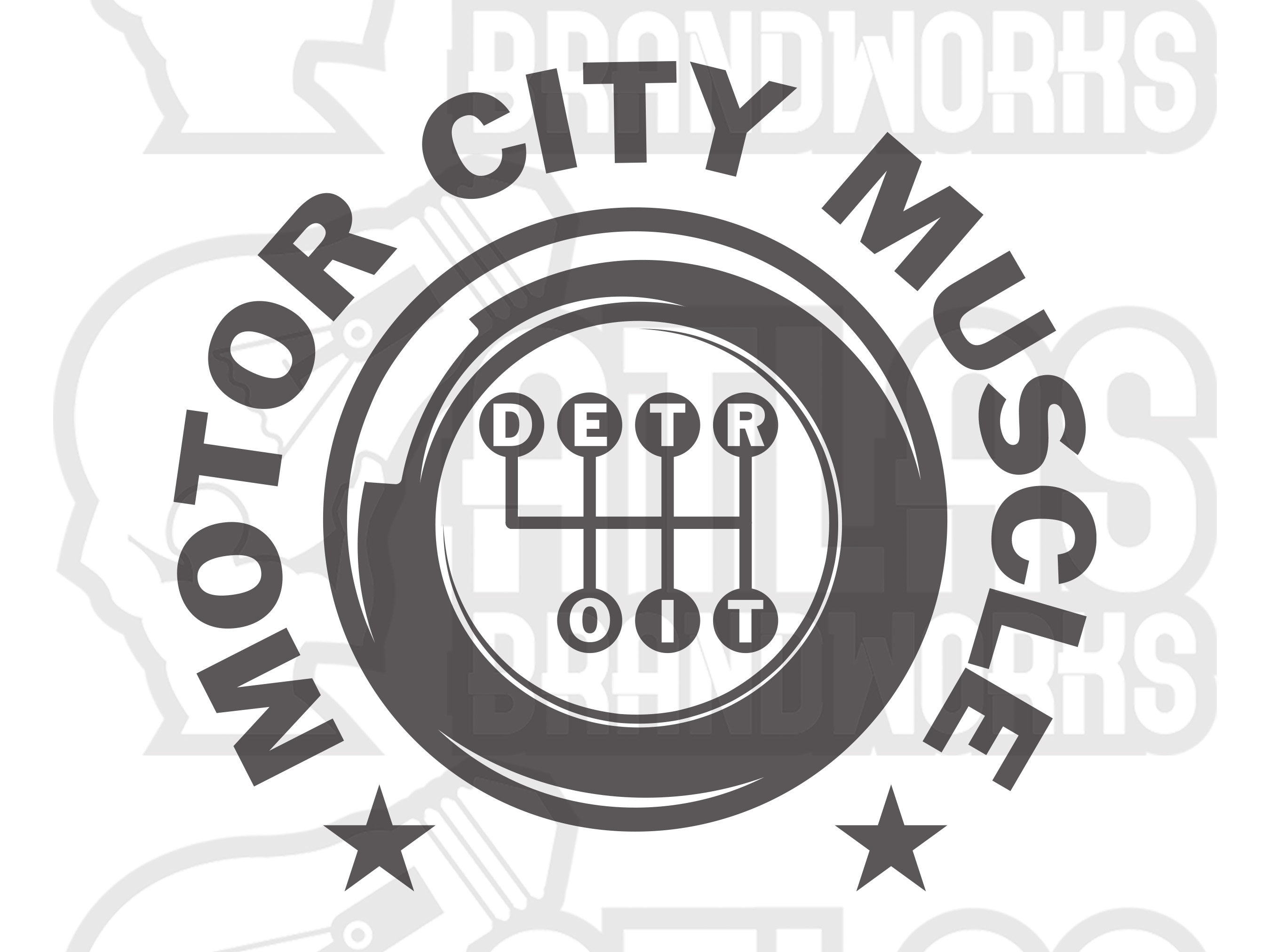 Motor City Muscle Detroit, SVG, Classic Car, Gear Shift, Stick Shift - Etsy