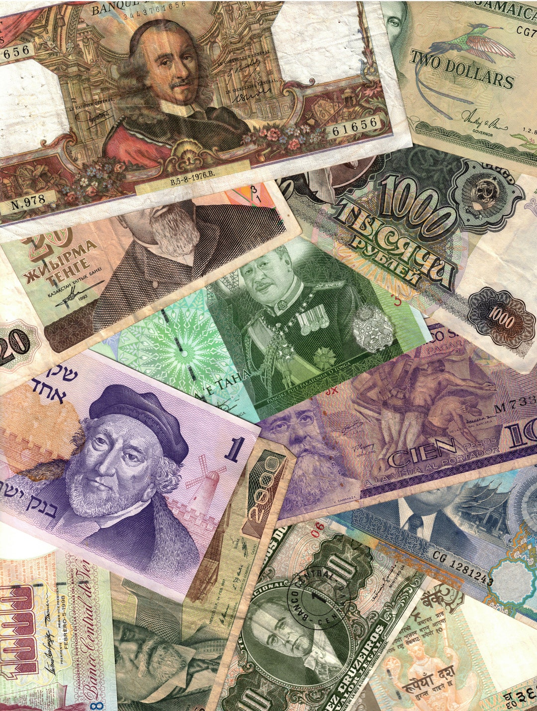 Random World Used Banknotes Quantity 15 All Different - Etsy