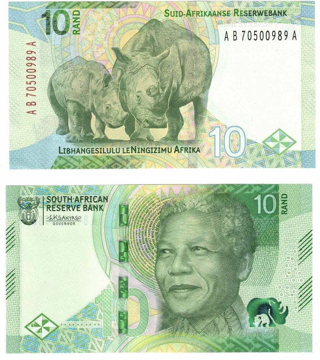2023 South Africa P148 Mandela 10 Rand Banknote UNC NEW - Etsy