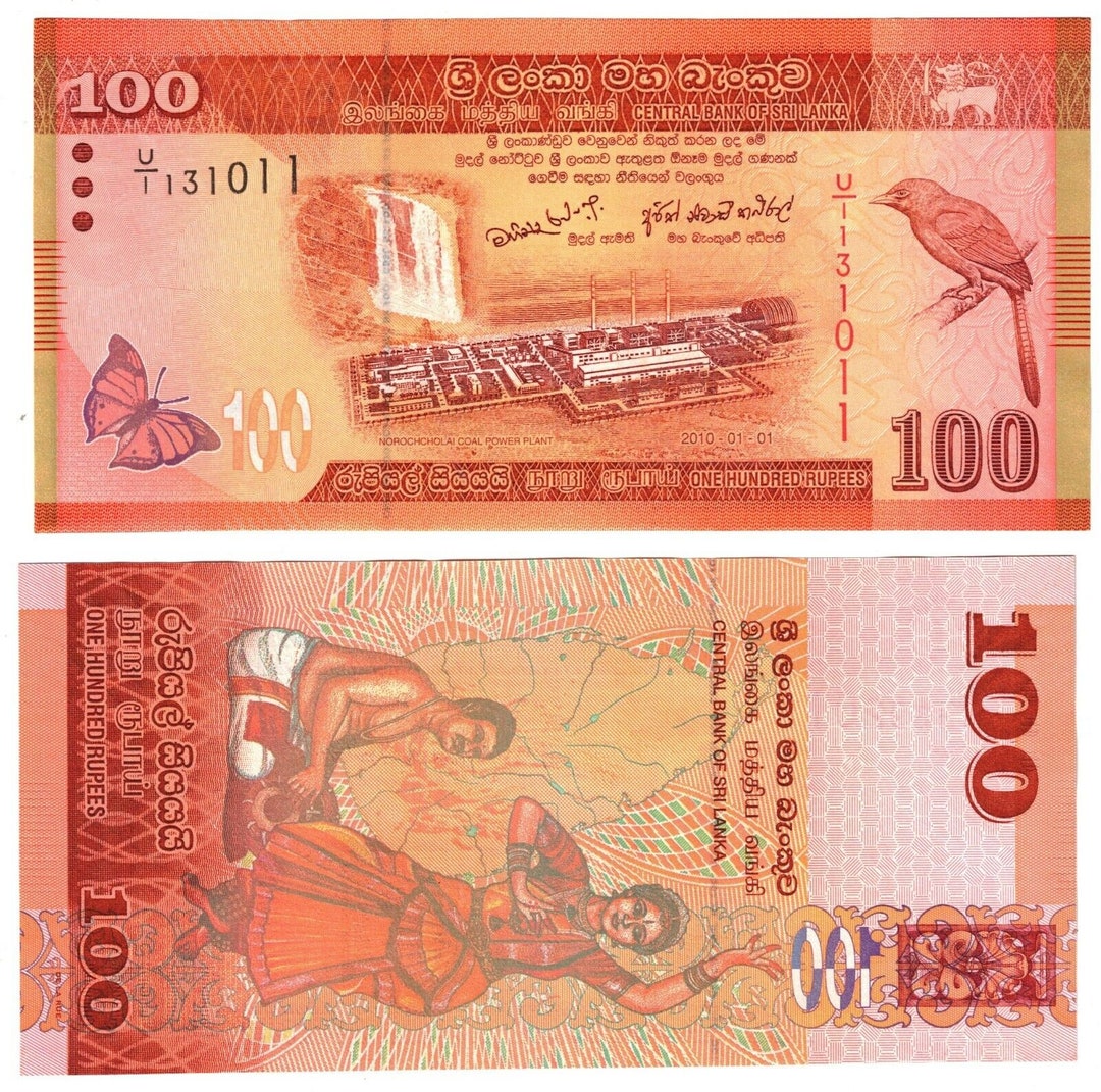 2010 Sri Lanka 100 Rupees Banknote UNC P125a - Etsy
