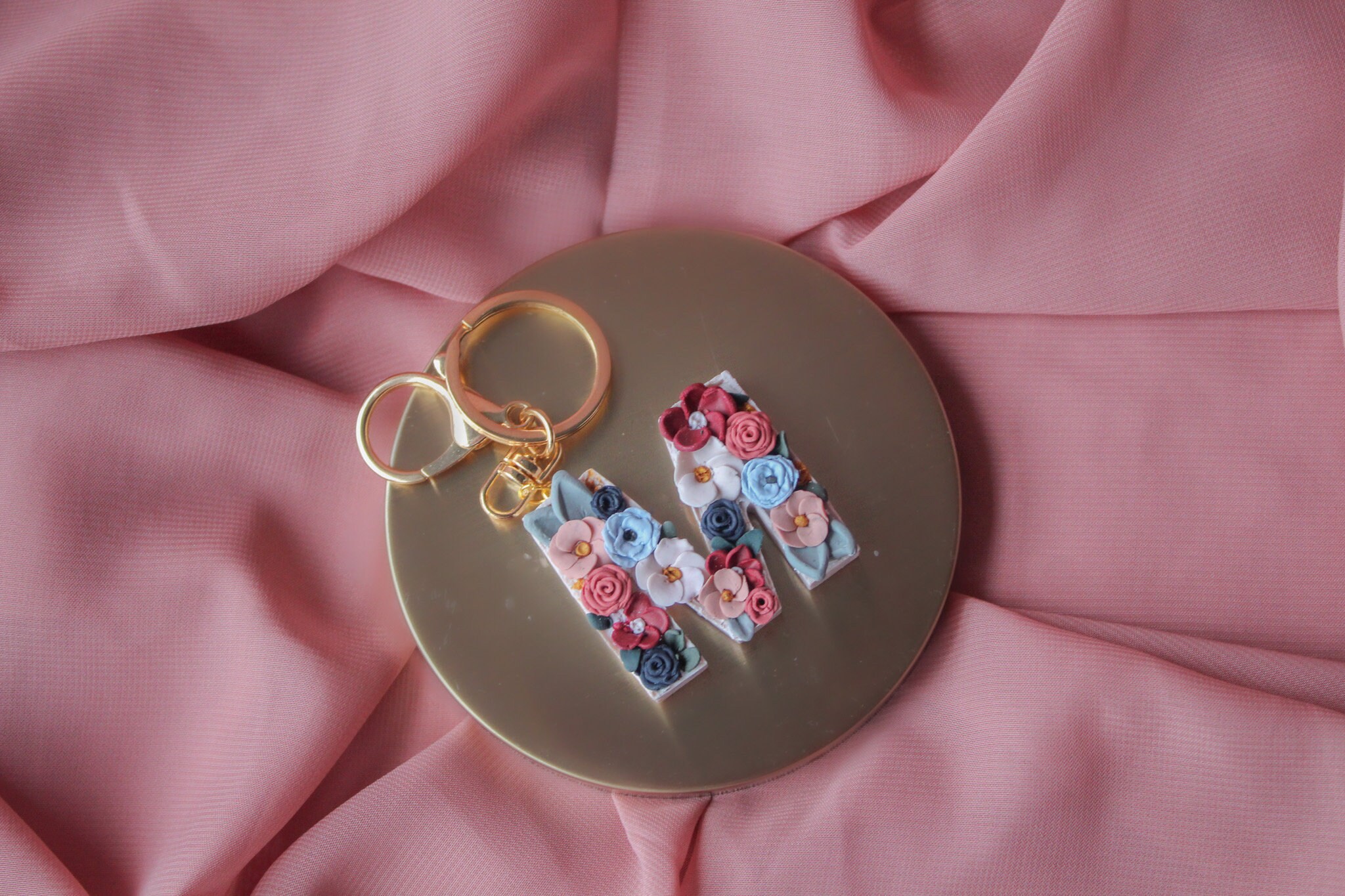Clay Keychain . Flower Clay Keychain Spring Accessories, Perfect Summer ...