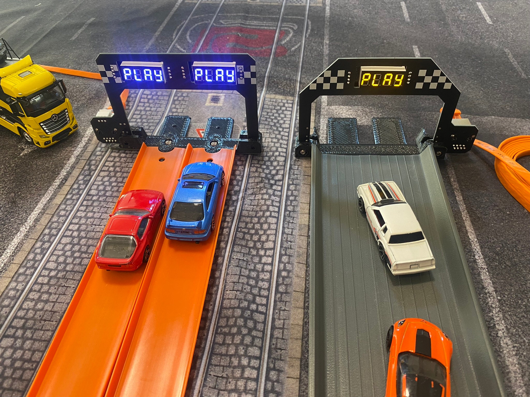 Timer for Hotwheels and Diecast Racing , Start Gate & Finish Line for ...