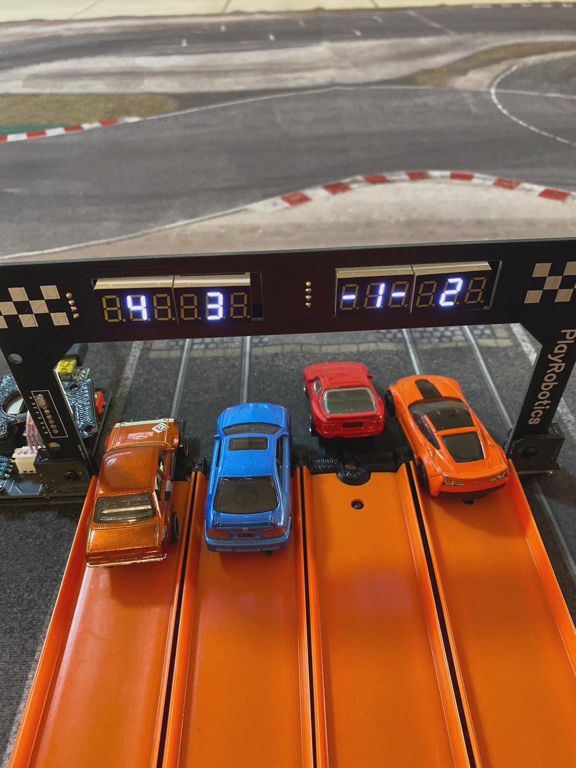 Timing System for Hot Wheels Racing Diecast Drag 4 Lane Start Gate ...