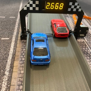 Timer for Hotwheels and Diecast Racing , Start Gate & Finish Line for ...