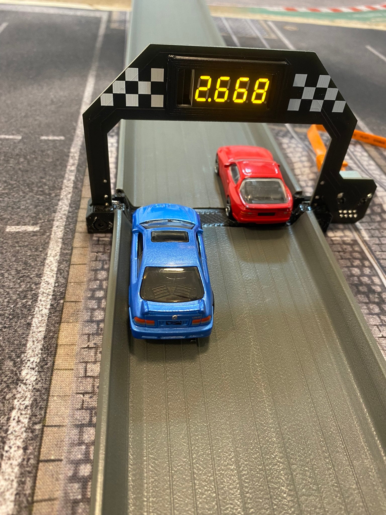Timer for Hotwheels and Diecast Racing , Start Gate & Finish Line for ...