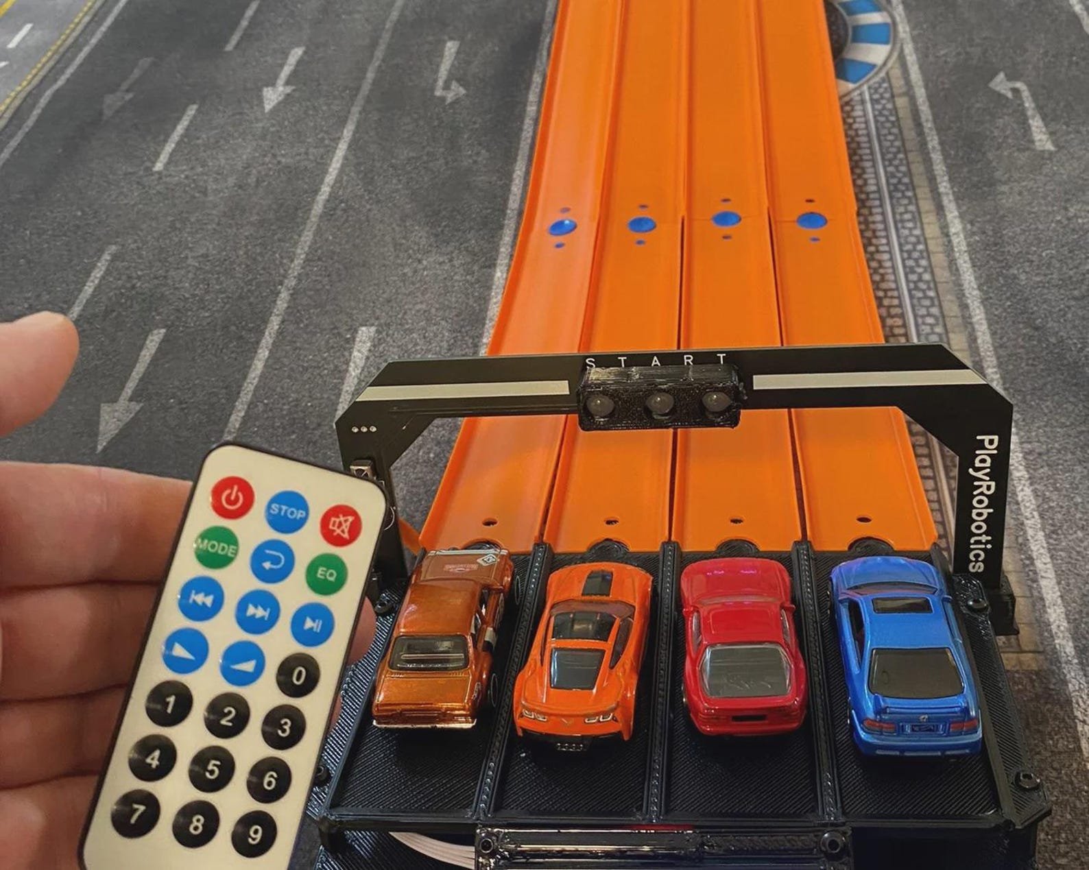 Timing System for Hot Wheels Racing Diecast Drag 4 Lane Start Gate ...