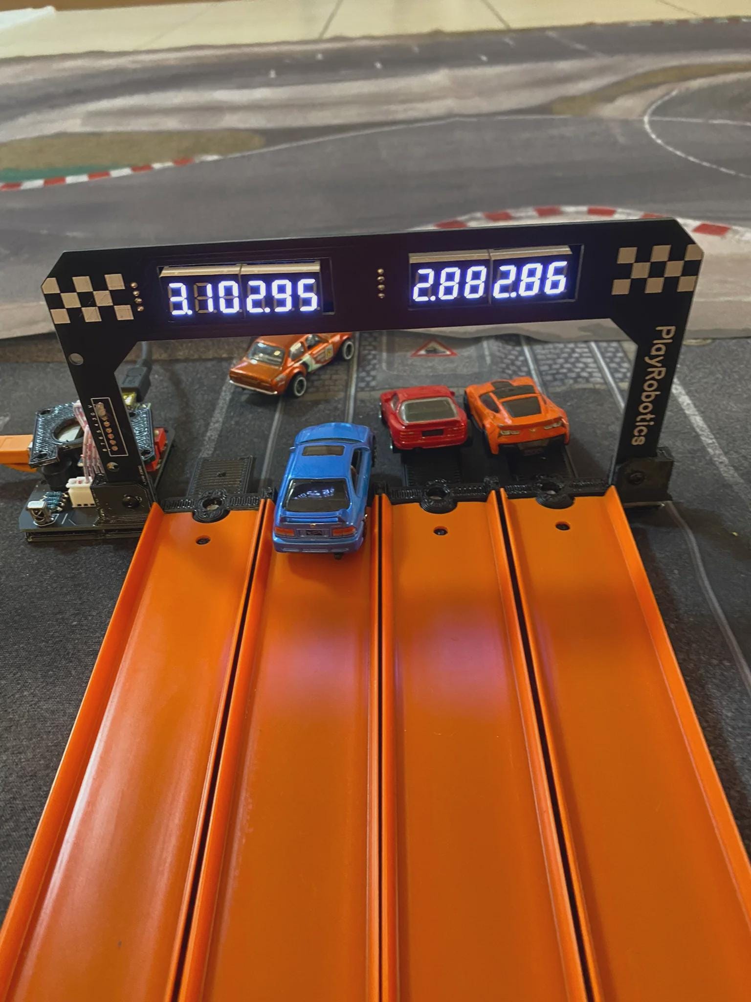 Timing System for Hot Wheels Racing Diecast Drag 4 Lane Start Gate ...