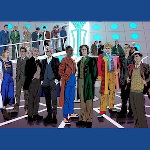 Doctor Who "all Doctors Onboard!" - A3 Full Colour Print - Etsy
