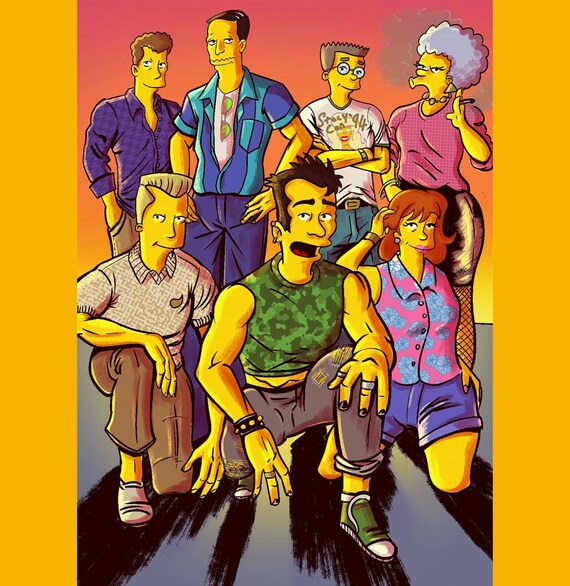 Simpsons Springfield Gay Pride A4 Gloss Prints | Etsy