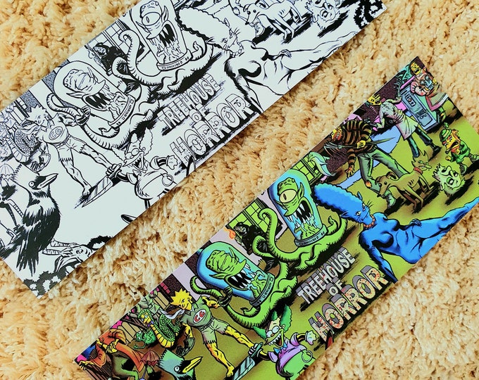 The Simpsons Treehouse of Horror Bookmark - Etsy