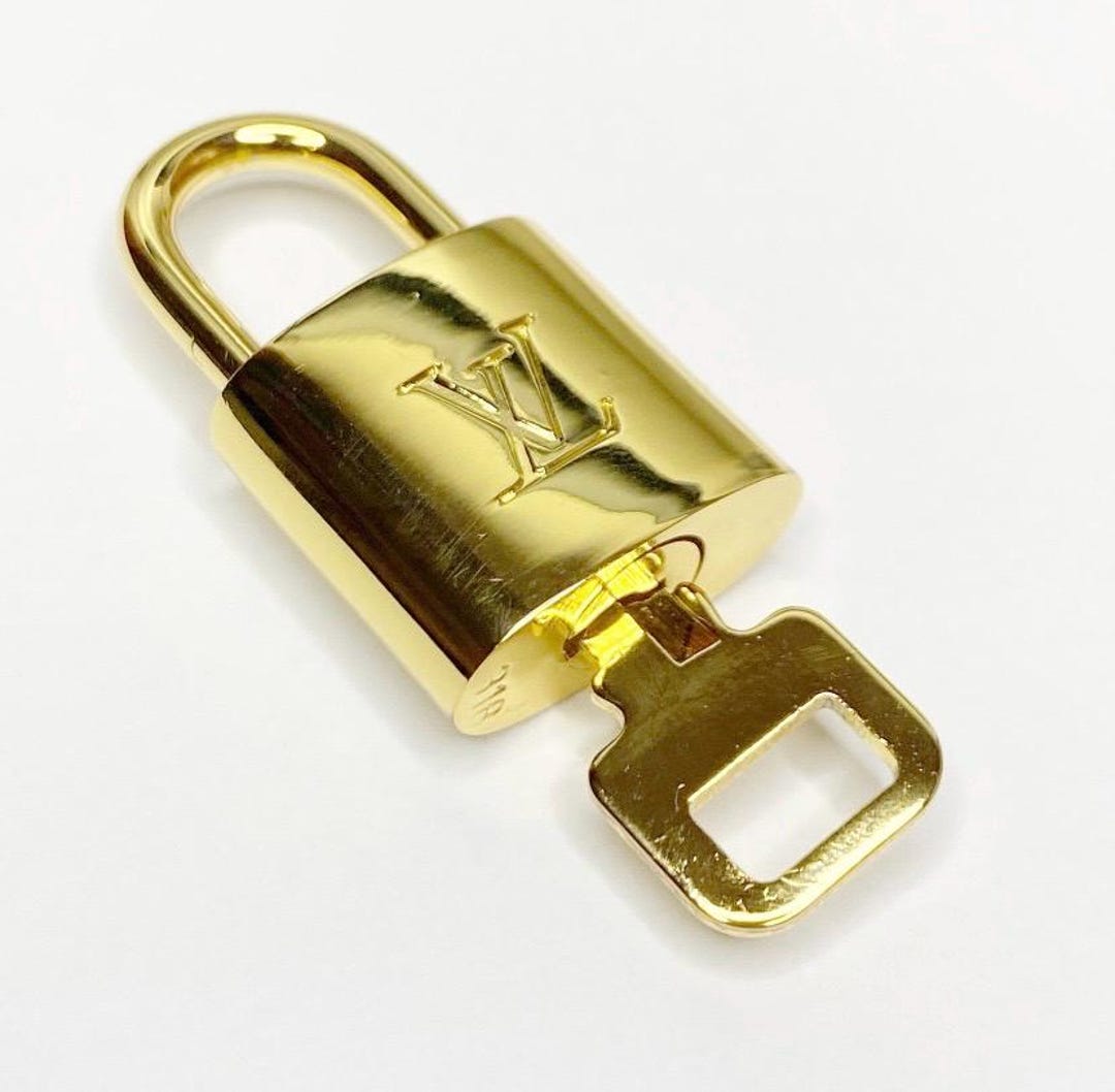 Vintage 318 LV Gold Lock & Key - Etsy