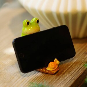 Green Frog Phone Stand Desktop Cell Phone Stand Mobile Phone - Etsy