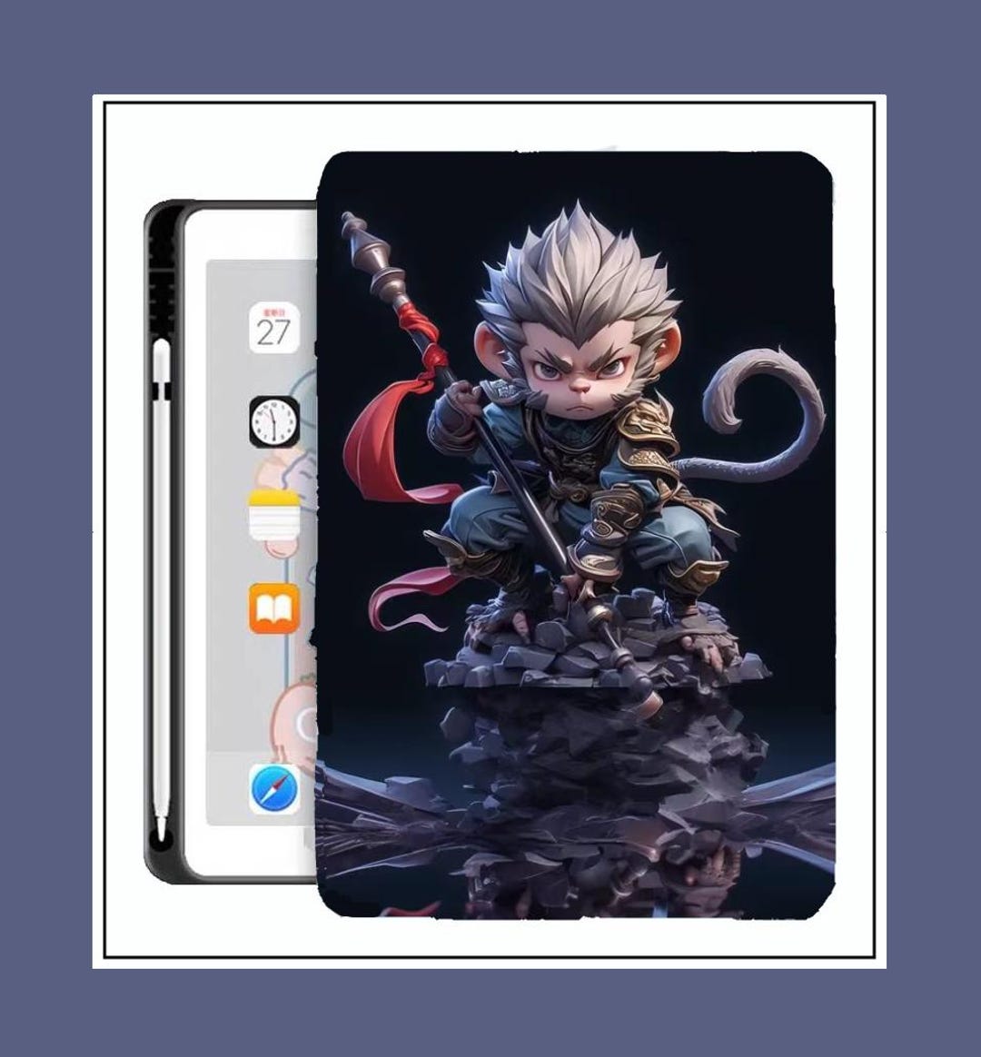 Black Myth Wukong iPad Case, Cute Wukong iPad Air Case, Kawaii Case ...