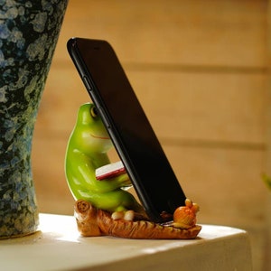 Green Frog Phone Stand Desktop Cell Phone Stand Mobile Phone - Etsy
